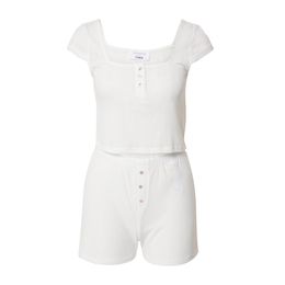 florence by mills exclusive for ABOUT YOU Pyjama 'Spring Showers ' Damen Gr&ouml;&szlig;e M offwhite Winterkleid