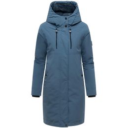 Navahoo Winter Coat 'Hageltanz 14' female Blue size XXL