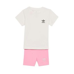 adidas originals Set: T-Shirt und Shorts M&auml;dchen Gr&ouml;&szlig;e 74 altrosa / schwarz / wei&szlig;