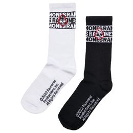 Merchcode Socken Herren Gr&ouml;&szlig;e 35/38 knallrot / schwarz / wei&szlig;