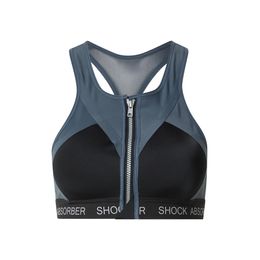 Shock Absorber Sporttop 'Infinity Power' Damen Gr&ouml;&szlig;e S taubenblau / schwarz