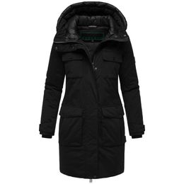 Navahoo Parka 'Eissturm 14' Damen Gr&ouml;&szlig;e XL grau / schwarz Winterjacke