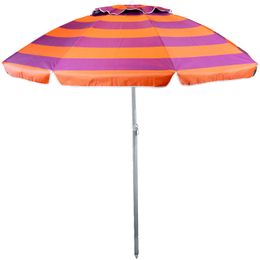 Berger SunLite Sonnenschirm orange/lila gestreift - Sichtschutz & Sonnenschirme
