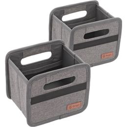Berger Faltbox Milo mini 2er-Set grau/schwarz - Faltboxen