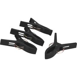 Berger Handtuchclip Coogee 4er Set schwarz - Badespa&szlig;
