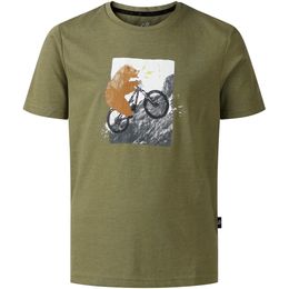 Dare2b Trailblazer III Kinder Baumwollshirt olive 128 - Kinder T-Shirts & -hemden von Dare 2b