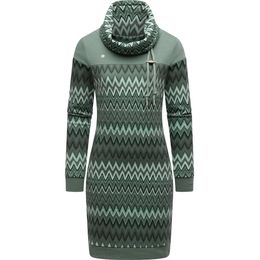 Ragwear Kleid 'Chlloe Youmodo' Damen Gr&ouml;&szlig;e 42 mint / pastellgr&uuml;n / dunkelgr&uuml;n Winterkleid