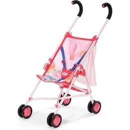 Baby Born Kinderwagen mit Tasche, Puppenwagen pink
