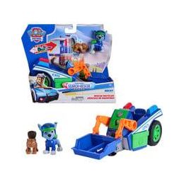 Spin Master Paw Patrol - Search & Rescue: Rockys Recycling-Fahrzeug mit 2 Figuren, Spielfahrzeug