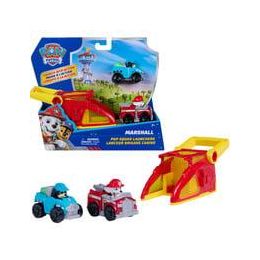 Spin Master Paw Patrol - Pup Squad Launcher mit Marshall und Rex Fahrzeugen, Spielfahrzeug