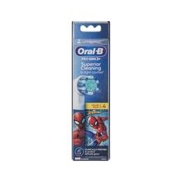 Braun Oral-B Kids Spiderman 4er Pack, Aufsteckb&uuml;rste wei&szlig;
