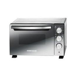 Rommelsbacher Back- und Grillofen BGS 1400, Mini-Backofen silber/schwarz