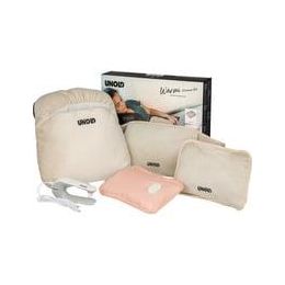 Unold Elektro Elektrische W&auml;rmflasche-W&auml;rmi Premium Set , Heizkissen beige, 5-teilig