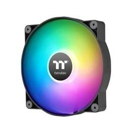 Thermaltake CT200 ARGB Sync PC Cooling Fan (Single Fan Pack), Geh&auml;usel&uuml;fter schwarz, 200 mm