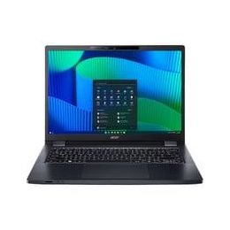 Acer TravelMate P4 (TMP414-55-TCO-71PK), Notebook blauschwarz, Intel Core Ultra 7 255U, Intel Graphics, 16 GB DDR5, 512 GB (512 GB SSD), Windows 11 Pro