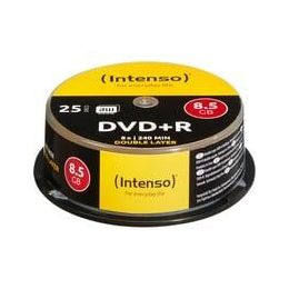 Intenso DVD+R DL 8,5 GB, DVD-Rohlinge 8fach, 25 St&uuml;ck