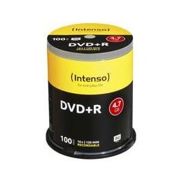 Intenso DVD+R 4,7 GB, DVD-Rohlinge 16fach, 100 St&uuml;ck