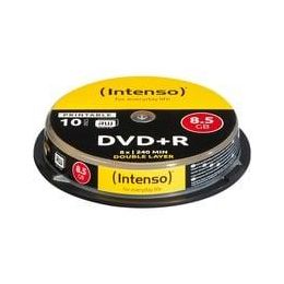 Intenso DVD+R DL 8,5 GB, DVD-Rohlinge 8fach, 10 St&uuml;ck, bedruckbar