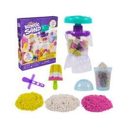 Spin Master Kinetic Sand - Smoothie Mixer Spielset, Spielsand mit 397 Gramm Sand in 3 Farben