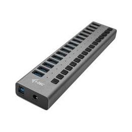 i-tec USB 3.0 Charging HUB 16port + Power Adapter 90 W, USB-Hub schwarz