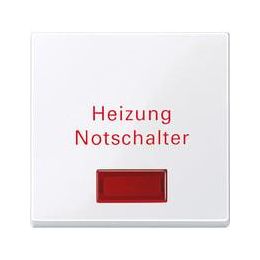 Merten Wippe Ausschalter mit Kontrollfenster f&uuml;r Heizung Notschalter wei&szlig; (gl&auml;nzend), Retail