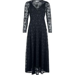 Banned Retro Florence Lace Maxidress Langes Kleid schwarz in 3XL DR17056 Black