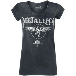Metallica Biker T-Shirt schwarz grau in L *2168-Metallica