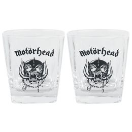 Mot&ouml;rhead Mot&ouml;rhead Whiskey Glas-Set Whiskyglas klar WGMH1