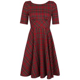 Hell Bunny Irvine 50s Dress Mittellanges Kleid rot in 4XL 10004823