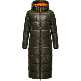 Navahoo Wintermantel 'Schmuseengel' Damen Gr&ouml;&szlig;e M oliv / orange / schwarz / wei&szlig;