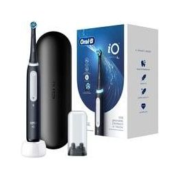Braun Oral-B iO Series 4, Elektrische Zahnb&uuml;rste schwarz, Matt Black