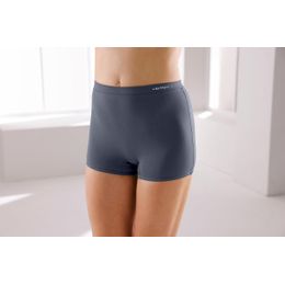 w&auml;schepur Damen Panty 2x wei&szlig;-gestreift + 2x rauchblau, Gr&ouml;&szlig;e 44