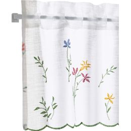 HEINE HOME unisex Scheibengardine wei&szlig;-bunt, Gr&ouml;&szlig;e 30x90 cm