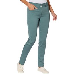 Damen Jeans mit Stretch-Einsatz hinten jade, Gr&ouml;&szlig;e 50