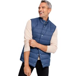 Herren Steppweste mit Stehkragen jeansblau, Gr&ouml;&szlig;e 54