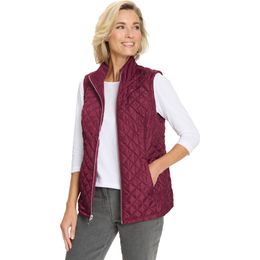 Damen Wendeweste mit Stehkragen bordeaux, Gr&ouml;&szlig;e 52