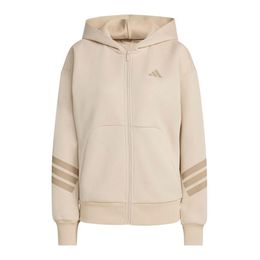 adidas Sportswear Athletic Zip-Up Hoodie 'Future Icons' female Beige size S