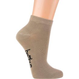 Damen Sneakersocken beige, Gr&ouml;&szlig;e 35-38