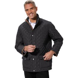 Herren Steppjacke im Rautenmuster schwarz, Gr&ouml;&szlig;e 60