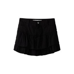Bershka Skirt female Black size XS