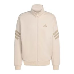 adidas Sportswear Athletic Zip-Up Hoodie male Beige size XL