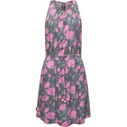 Ragwear Kleid 'Sanai' Damen Gr&ouml;&szlig;e 42 dunkelgrau / gr&uuml;n / pink
