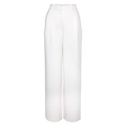 Lascana Pleat-Front Pants female White size 36