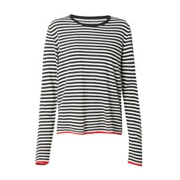 Mads N&oslash;rgaard MADS NORGAARD COPENHAGEN Pullover 'Ellis' Damen Gr&ouml;&szlig;e XL rot / schwarz / wei&szlig;
