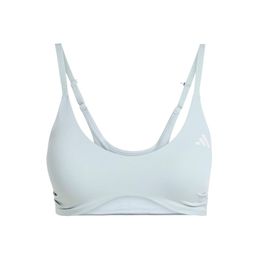 adidas Performance Sport-BH 'ESS' Damen Gr&ouml;&szlig;e L pastellgr&uuml;n / wei&szlig;