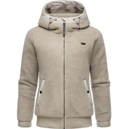 Ragwear Jacke 'Cousy' Damen Gr&ouml;&szlig;e 5XL beige / schwarz / wei&szlig;