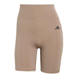 adidas Performance Sportshorts 'Opt Ess' Damen Gr&ouml;&szlig;e XL cappuccino / schwarz