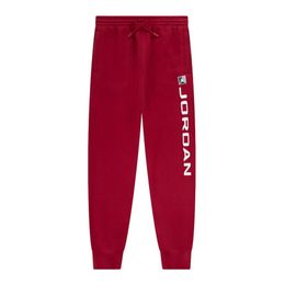 Jordan Hose 'ESS FLC' Jungen Gr&ouml;&szlig;e 152/158 rot / wei&szlig;