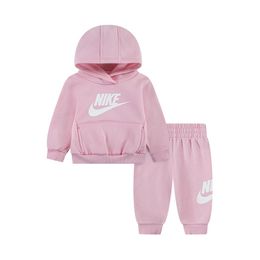 Nike Sportswear Jogginganzug 'CLUB FLEECE' M&auml;dchen Gr&ouml;&szlig;e 92 altrosa / wei&szlig;
