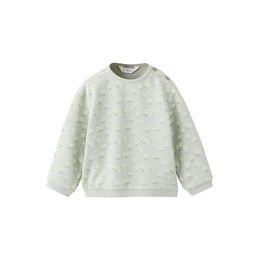 Mango Kids Sweatshirt 'FLOR' girl Green size 3-6